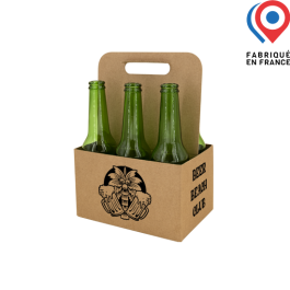 Panier 6 bouteilles 33cl long neck – Emballage en carton recyclable ...